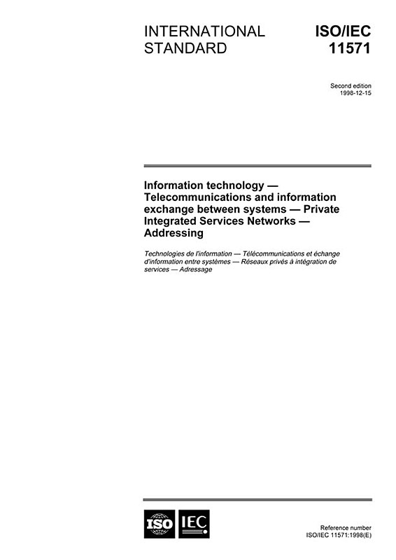 ISO/IEC 11571:1998 - IEC Standards - VDE Publishing House