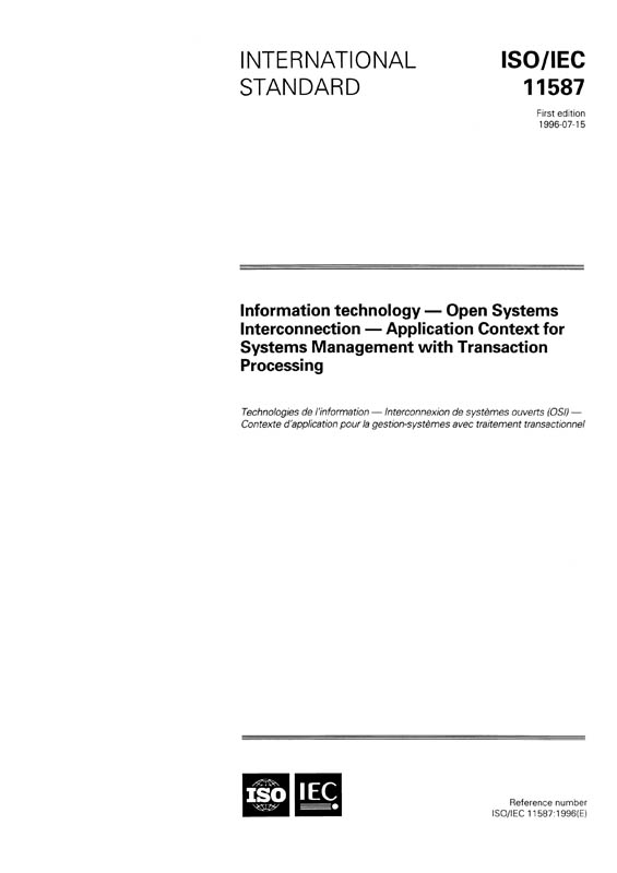 ISO/IEC 11587:1996 - IEC Standards - VDE Publishing House