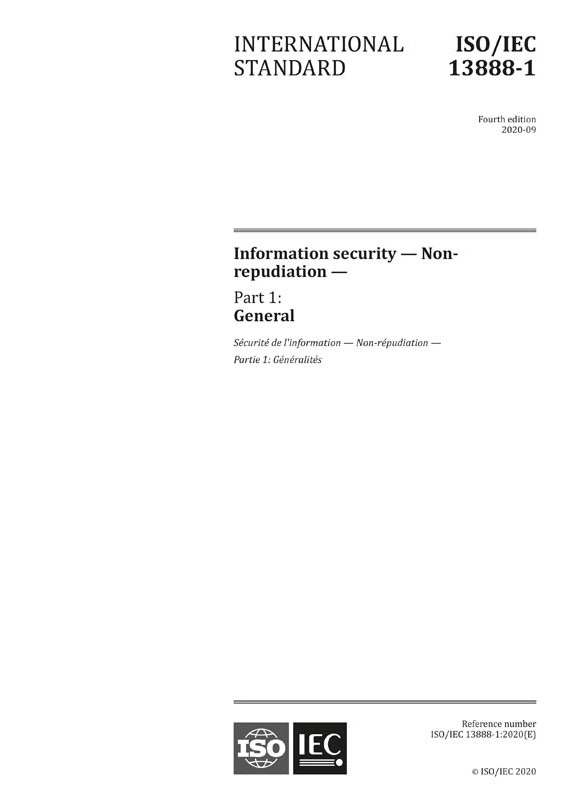 ISO/IEC 13888-1:2020 - IEC Standards - VDE Publishing House