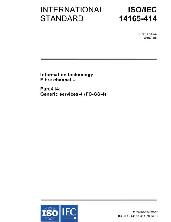 ISO/IEC 14165-414:2007 - IEC Standards - VDE Publishing House