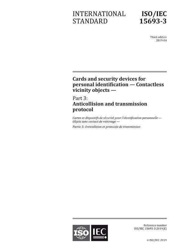ISO/IEC 15693-3:2019 - IEC-Normen - VDE VERLAG