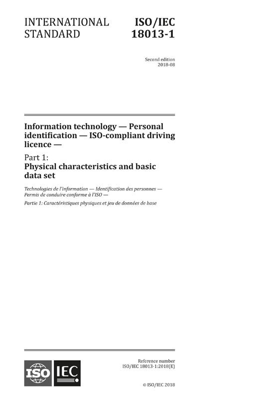 ISO/IEC 18013-1:2018 - IEC-Normen - VDE VERLAG