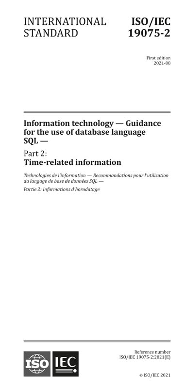 ISO/IEC 19075-2:2021 - IEC-Normen - VDE VERLAG