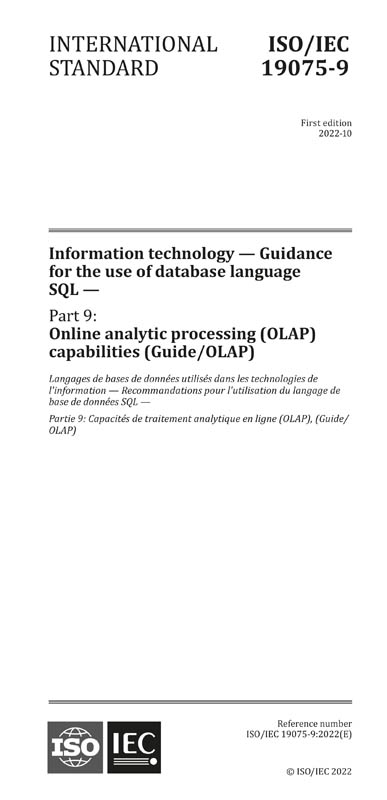 ISO/IEC 19075-9:2022 - IEC-Normen - VDE VERLAG