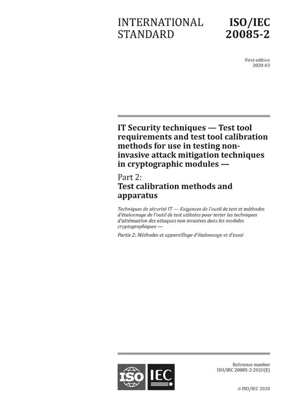 ISO/IEC 20085-2:2020 - IEC Standards - VDE Publishing House