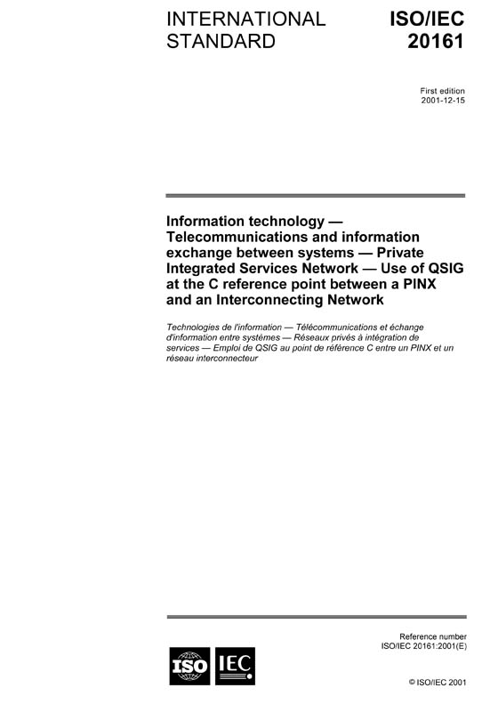 ISO/IEC 20161:2001 - IEC Standards - VDE Publishing House