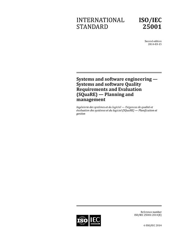 ISO/IEC 25001:2014 - IEC-Normen - VDE VERLAG