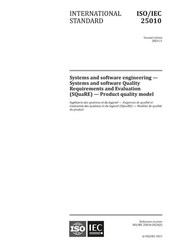 ISO/IEC 25010:2023 - IEC Standards - VDE Publishing House