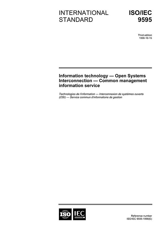 ISO/IEC 9595:1998 - IEC-Normen - VDE VERLAG