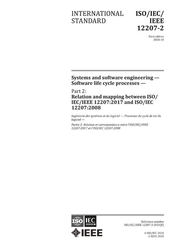ISO/IEC/IEEE 12207-2:2020 - IEC Standards - VDE Publishing House