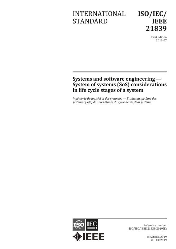 ISO/IEC/IEEE 21839:2019 - IEC Standards - VDE Publishing House
