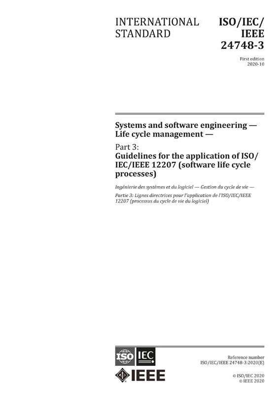 ISO/IEC/IEEE 24748-3:2020 - IEC Standards - VDE Publishing House