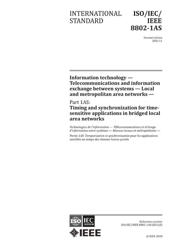 ISO/IEC/IEEE 8802-1AS:2021 - IEC Standards - VDE Publishing House