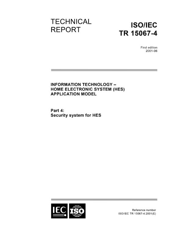 ISO/IEC TR 15067-4:2001 - IEC Standards - VDE Publishing House