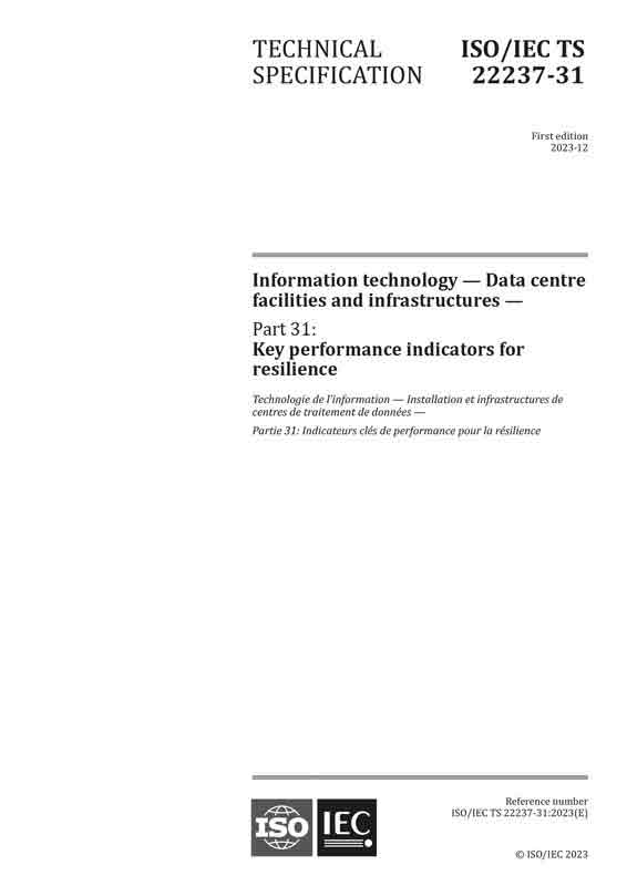 ISO/IEC TS 22237-31:2023 - IEC Standards - VDE Publishing House