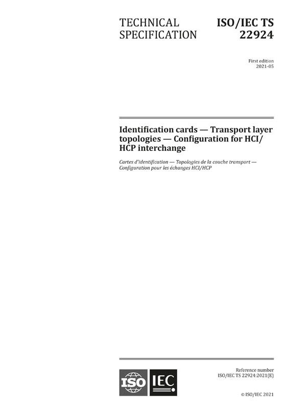 ISO/IEC TS 22924:2021 - IEC Standards - VDE Publishing House