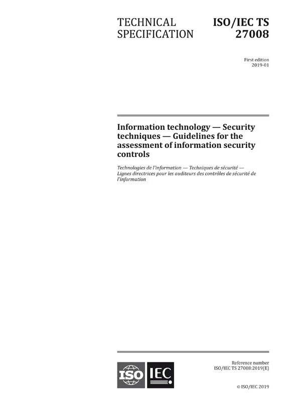 ISO/IEC TS 27008:2019 - IEC-Normen - VDE VERLAG